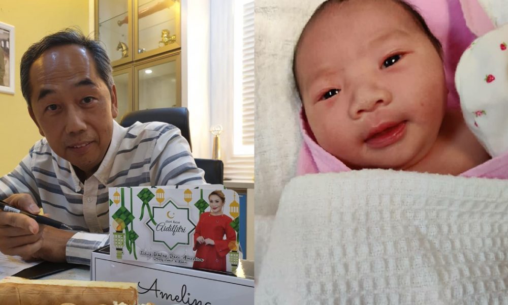 Kongsi Gambar Cucu Pertama, Penerbit David Teo Dah Bergelar Datuk