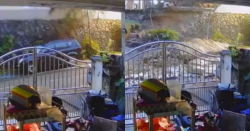 (VIDEO) Kereta ‘Hancur’ Sekelip Mata, Tembok Simen Runtuh Tiba-Tiba
