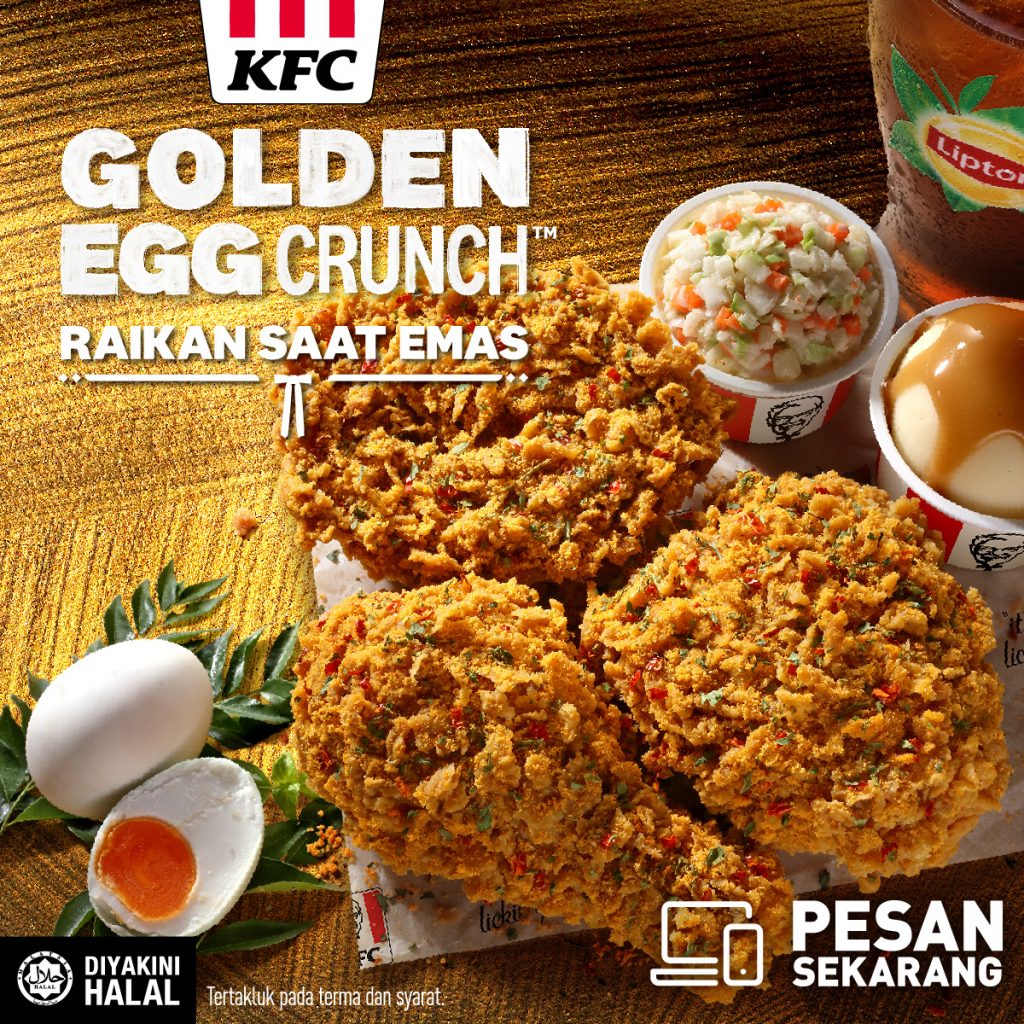 Hari Tu Burger, Kini KFC Hadir Dengan Menu Ayam Goreng Golden Egg Crunch!