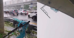 Berteduh Bawah ‘Flyover’, Penunggang Motosikal Nyaris Dihimpap Besi ...