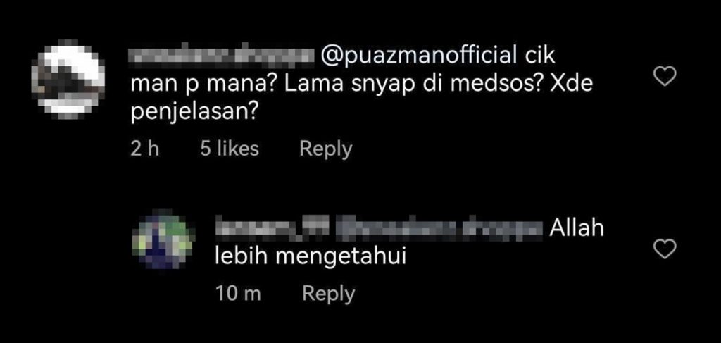 “Cik Man Pergi Mana?” – Lama Menyepi, Netizen Minta Penjelasan Dari PU ...