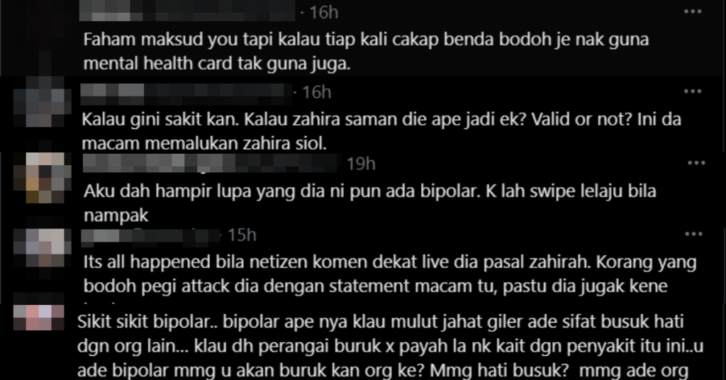“Kalau Perangai Buruk Tak Perlu Kait Penyakit..” – Netizen Dakwa Sakit ...