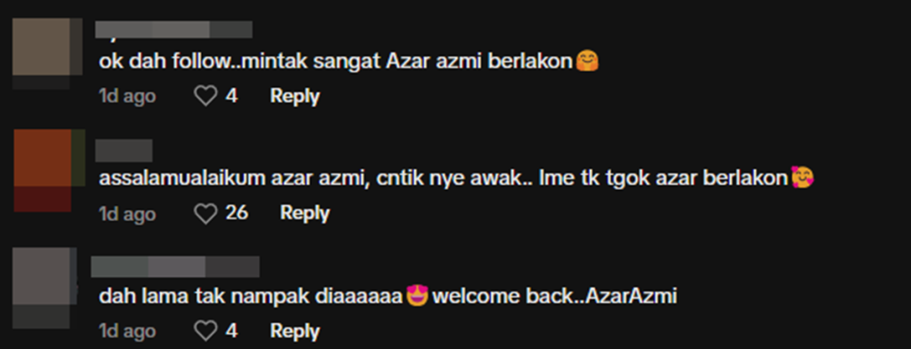 “Ada Yang Rindu Ke?” – Lama Menghilang, Azar Azmi Akhirnya Buat ‘Comeback’?