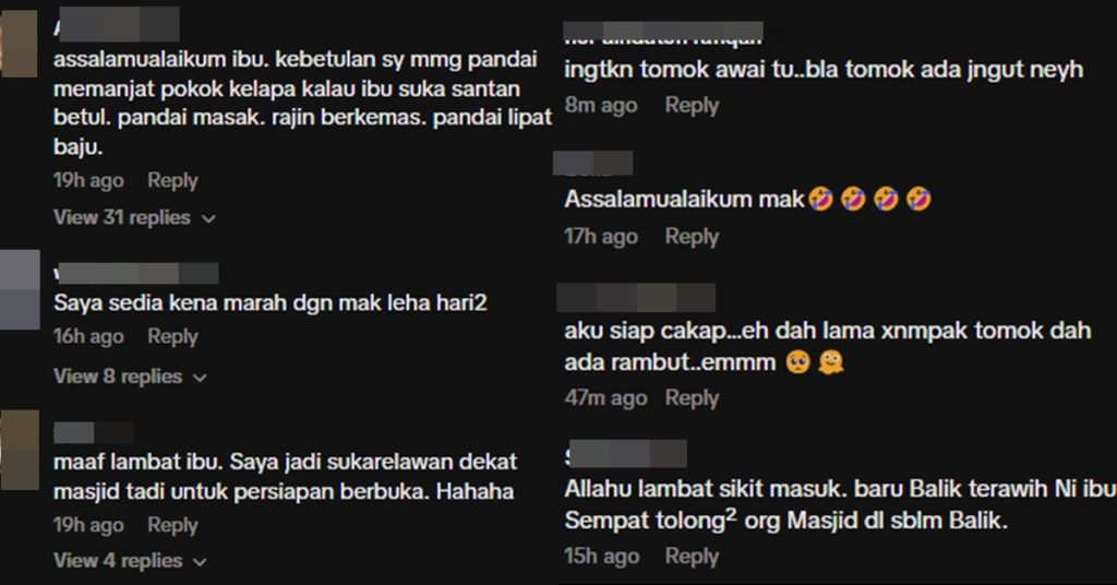 “Maaf Lambat Ibu, Baru Balik Tarawih” – Disamakan Dengan Tomok & Justin Timberlake, Anak Bujang ...