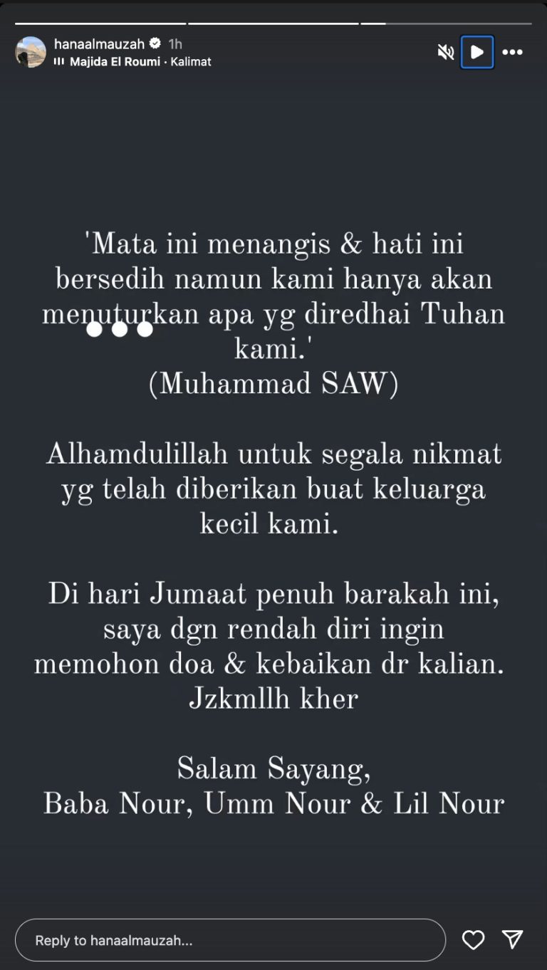Hana Ismail Reda Dengan Hukuman Da’i Syed, Mohon Doa Netizen