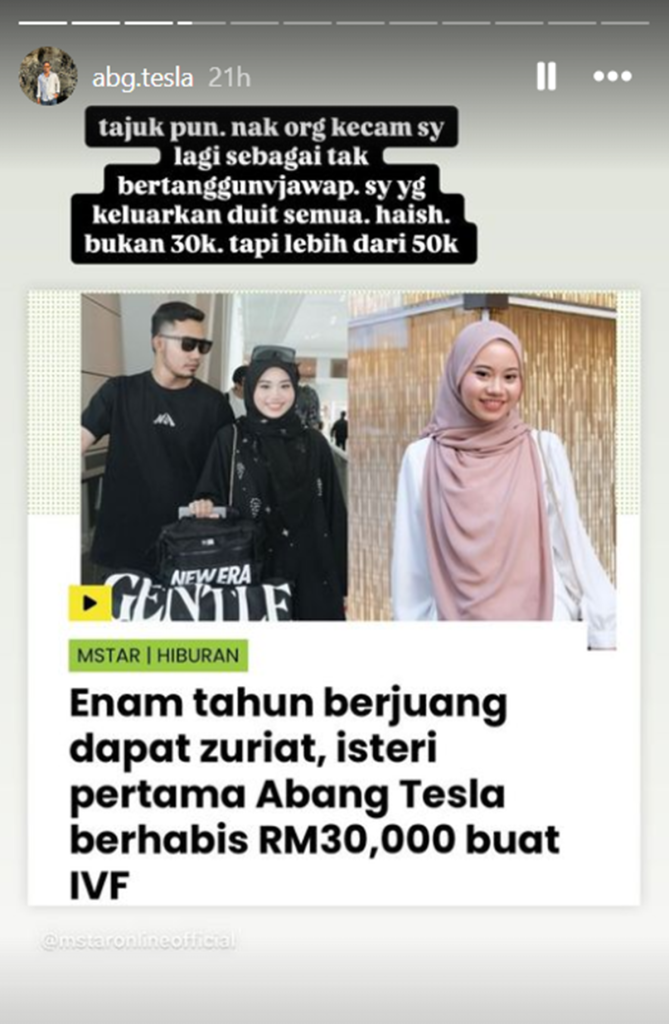 Masuk Campur Hal Rumah Tangga, Abang Tesla Bakal Saman 3 Individu ...