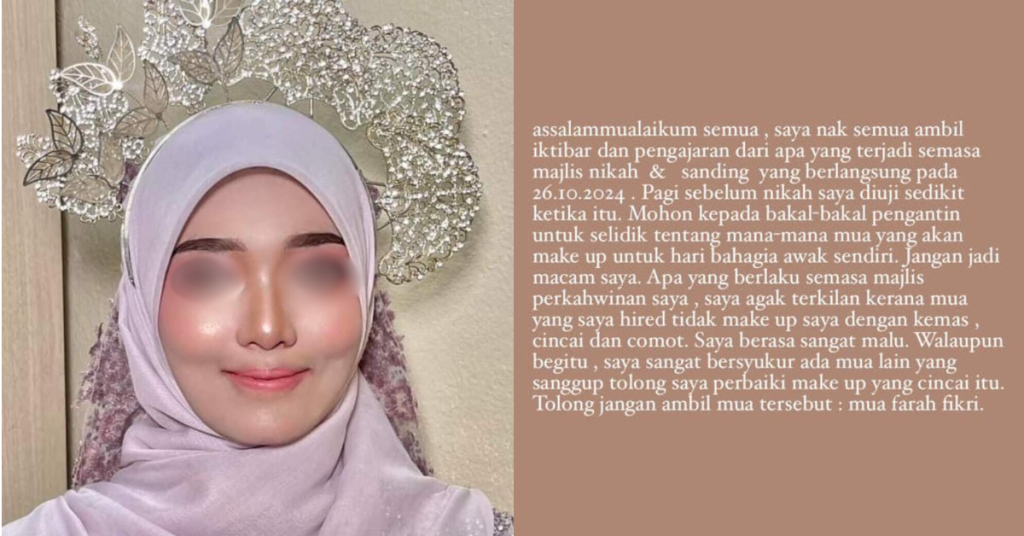 “Jarang Jumpa, Tak Perlu Jadi Lembut Pun” – Pak Andam ‘Mekap’ Pengantin ...