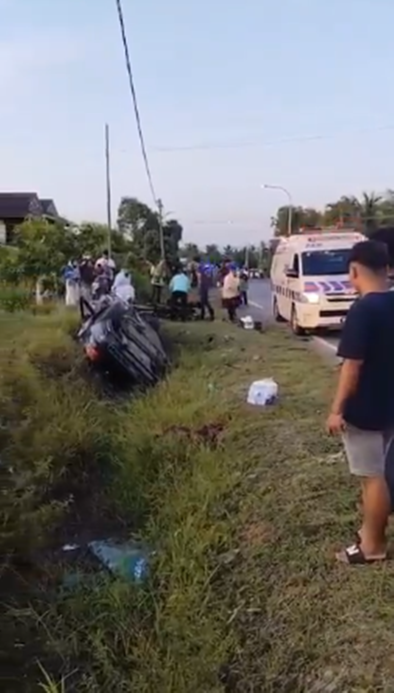 Bapa Maut, Anak Lelaki Parah Dirempuh Kereta Ketika Dalam Perjalanan Untuk Berbuka Puasa Di Masjid