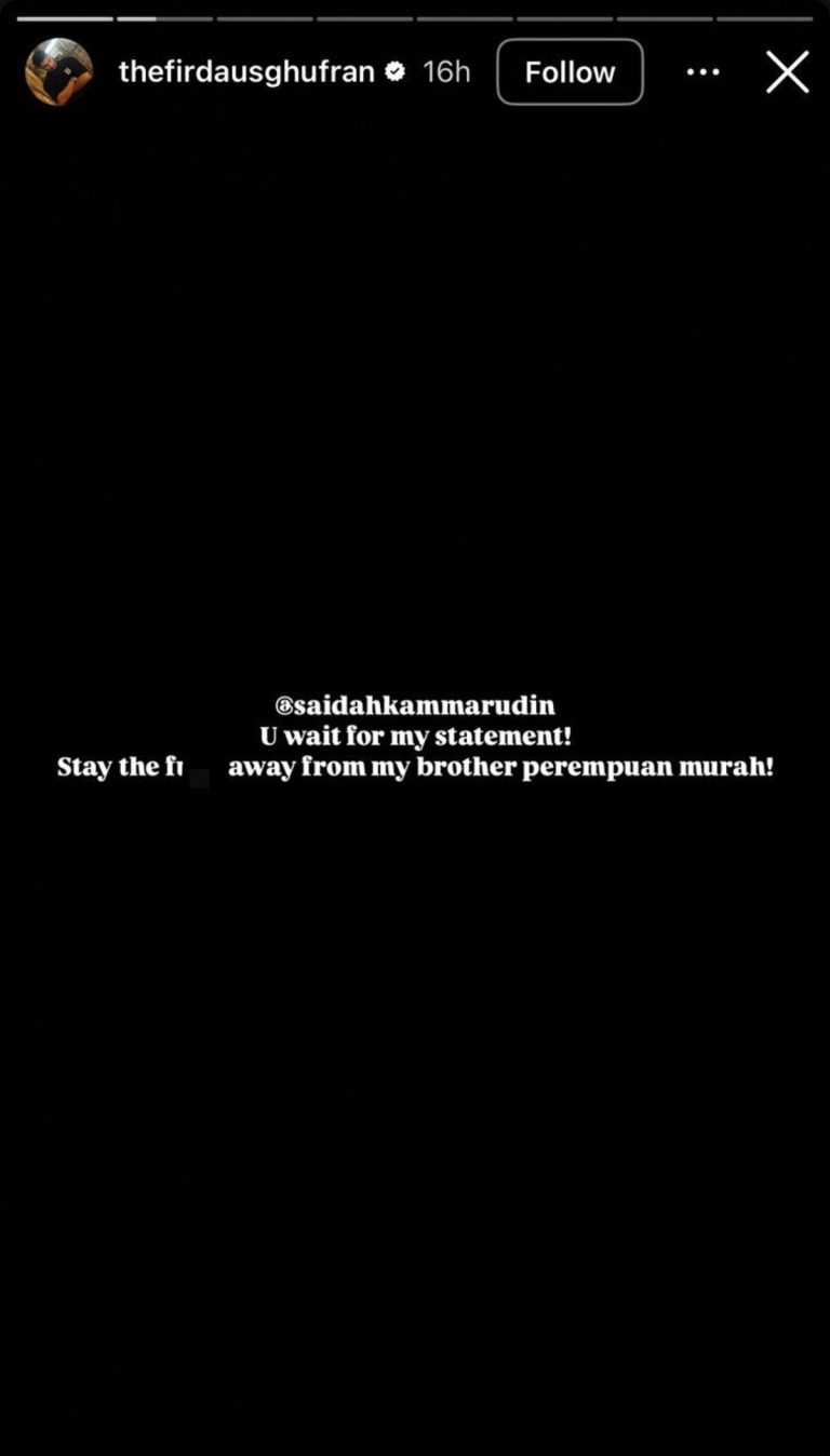 Firdaus Ghufran Tampil Bersuara, Minta Saidah Kamarudin Berhenti Ganggu ...