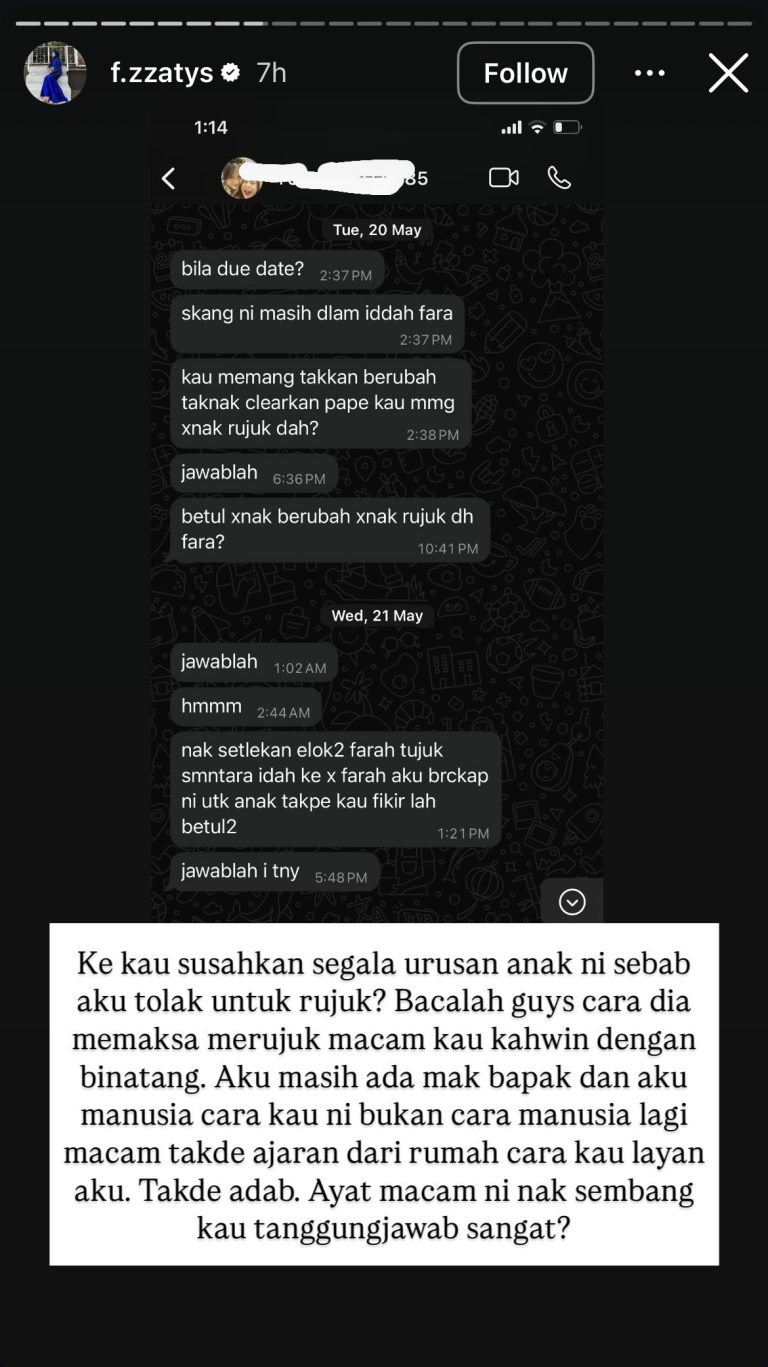 Lengahkan Proses Cerai Sebab Tolak Rujuk, Fara Salleh Haramkan Shuk Jumpa Anak – “Cukuplah ...