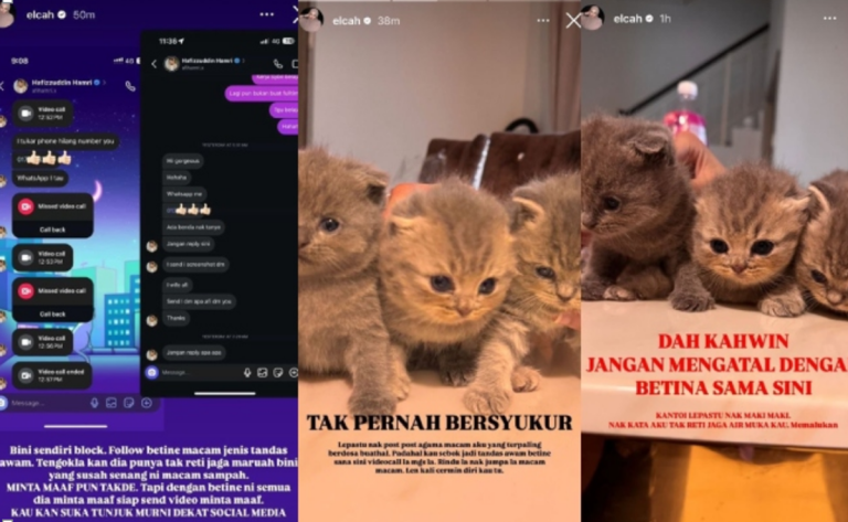 Perkahwinan Kali Ketiga Pun Ada Masalah? Elcah Dedah Suami ‘DM’ Dengan ...