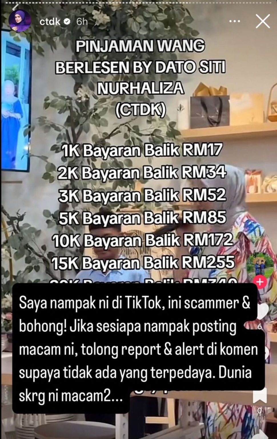 Nama Disalah Guna Dalam Iklan Pinjaman Wang Palsu, Siti Nurhaliza Tampil Bersuara – “Ini Scammer ...