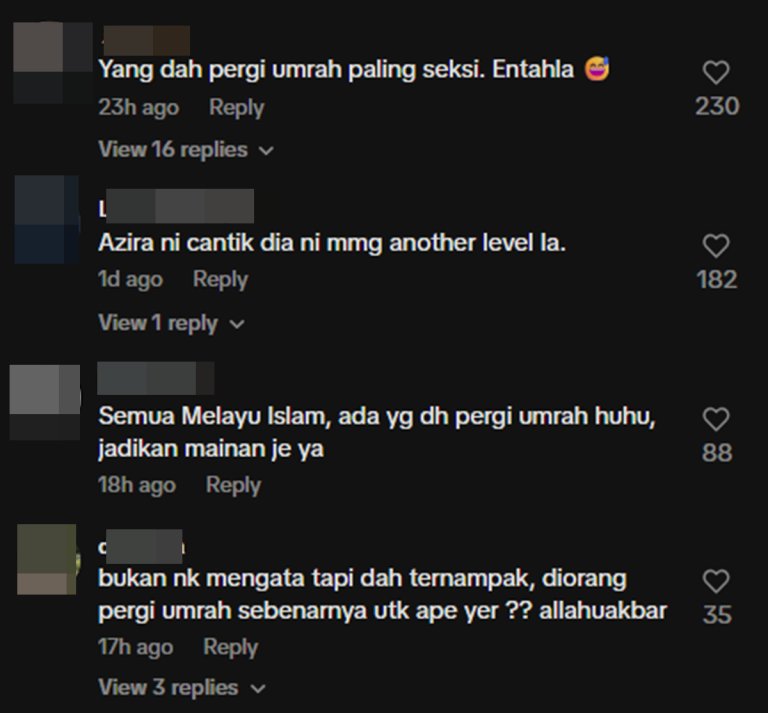“Yang Dah Pergi Umrah Paling Seksi..” – Buat ‘Trend’ Tarian TikTok, Penampilan Daiyan Trisha ...