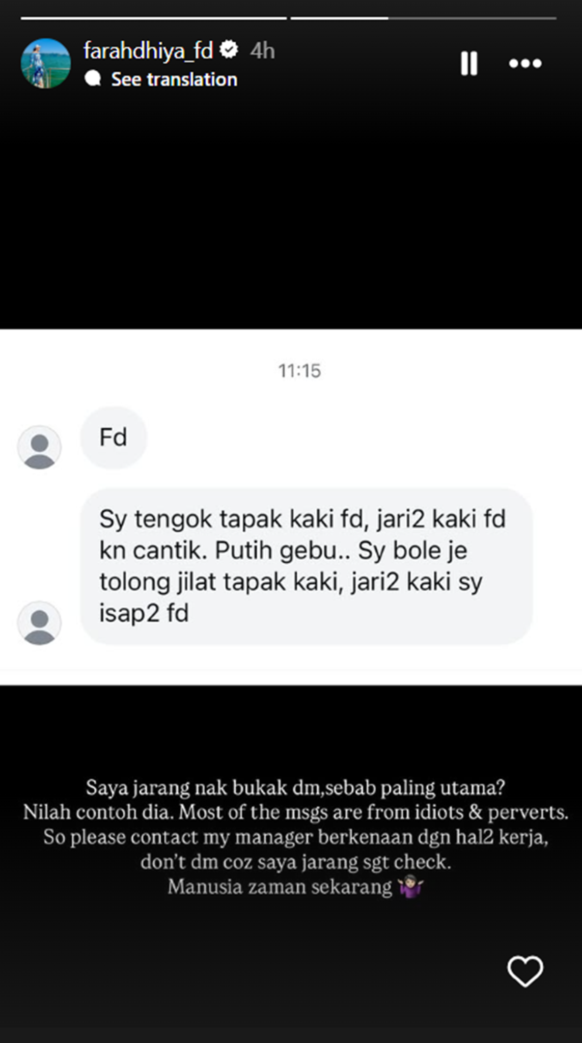 “Saya Boleh Tolong Jilat Tapak Kaki, Hisap Jari…” – Farahdhiya Dedah ...