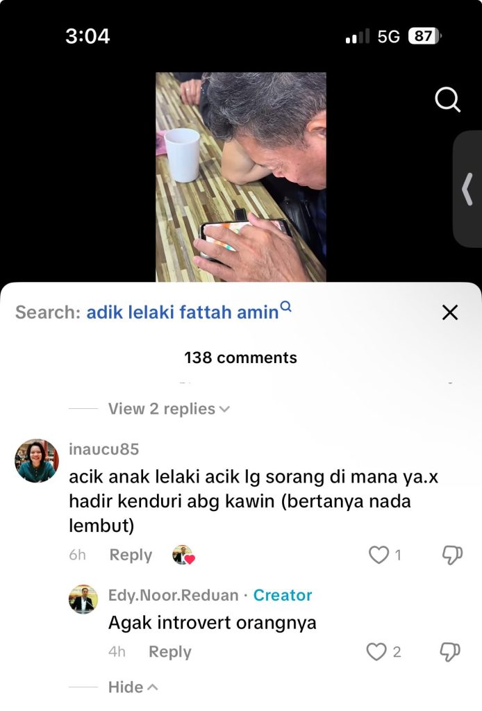 Netizen Persoal Adik Lelaki Fattah Amin Tiada Di Majlis Kahwin, Keluarga Dedah – “Dia Agak…”