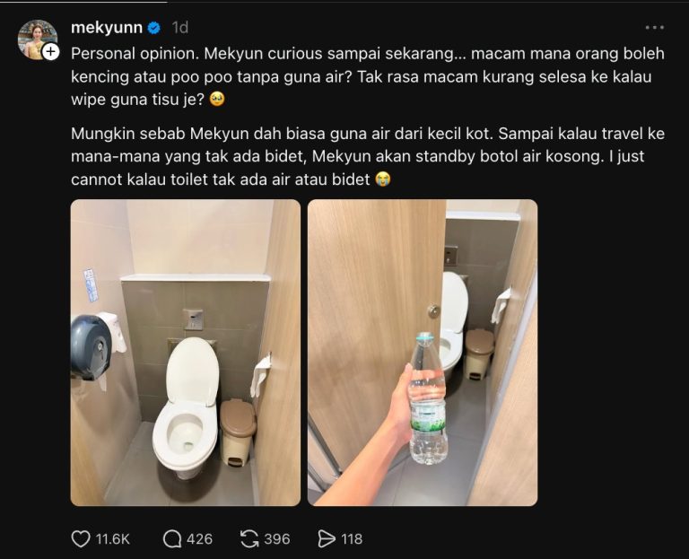 “Macam Mana Orang Boleh Kencing, ‘Wipe’ Pakai Tisu Sahaja?” – Mekyun