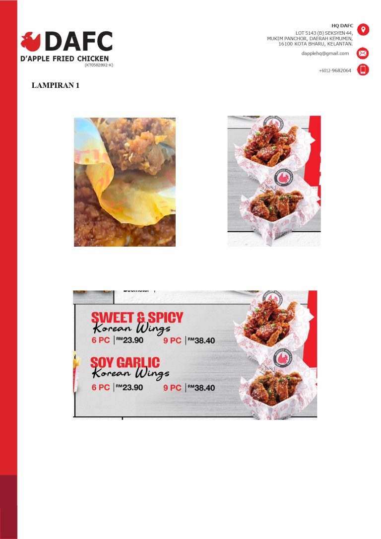 Pelanggan Dakwa Ayam Ada Telur Ulat, D’Apple Fried Chicken Tampil ...